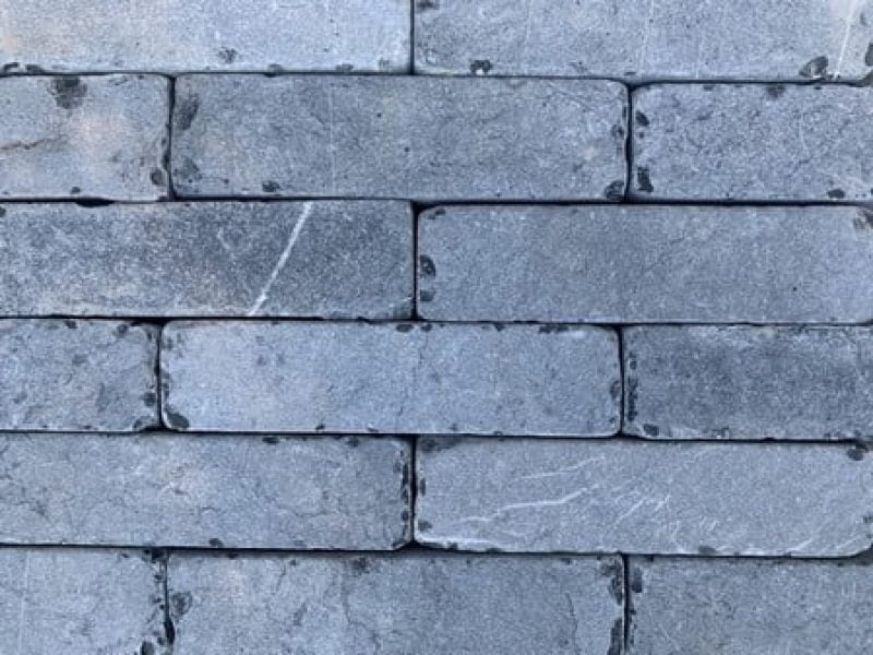 Kebur Asian Blue Tumbled Limestone Setts - Kebur Garden Materials