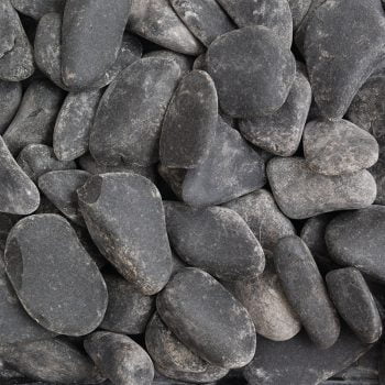 Ebony Black Pebbles - Kebur Garden Materials