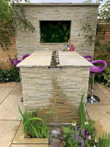 Kebur Tumbled Yellow Limestone Cladding - Kebur Garden Materials Garden ...