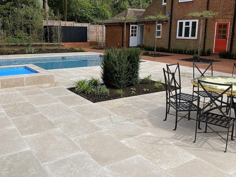 Kebur Egyptian Limestone Sinai Pearl Honed & Tumbled Paving - Kebur ...