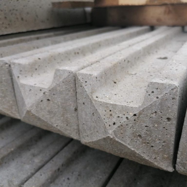 Slotted Concrete Posts - Kebur Garden Materials