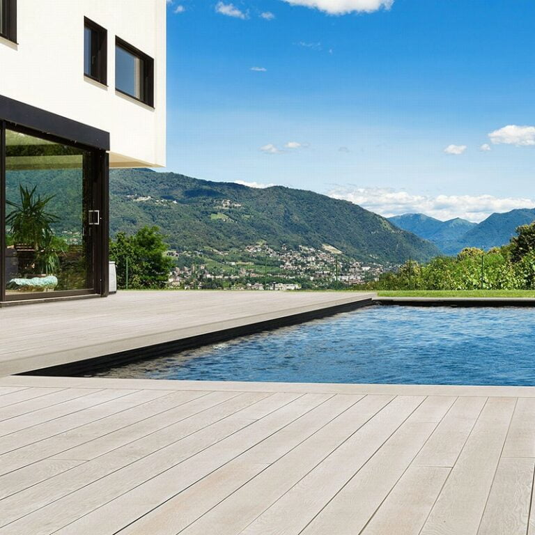 Millboard Enhanced Grain Limed Oak Decking Boards - Kebur Garden Materials