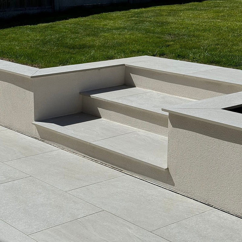 Kebur Pro Venus Pearl 900x600mm Porcelain Paving - Kebur Garden Materials