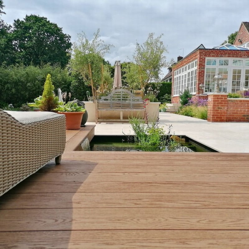 Millboard Enhanced Grain Coppered Oak Decking Boards Kebur Garden Materials