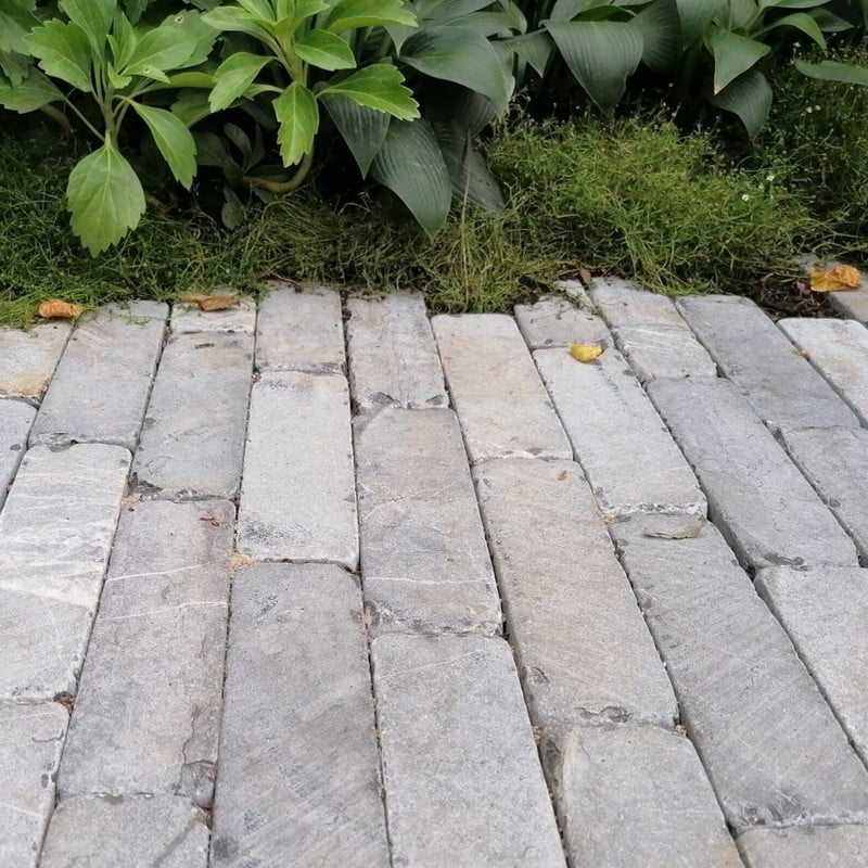 Kebur Asian Blue Tumbled Limestone Setts 200 x 50mm - Kebur Garden ...