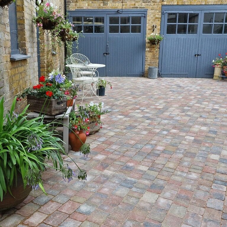 Bradstone Woburn Rumbled Autumn Block Paving - Kebur Garden Materials