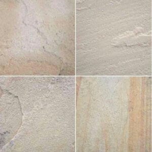 Kebur Natural Sandstone Fossil Mint Paving - Kebur Garden Materials