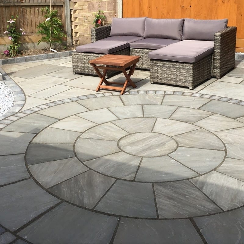 Kebur Natural Sandstone Silver Grey Paving - Kebur Garden Materials