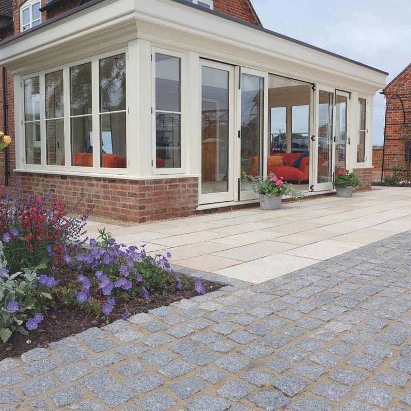 Kebur Natural Silver Grey Granite Setts - Kebur Garden Materials