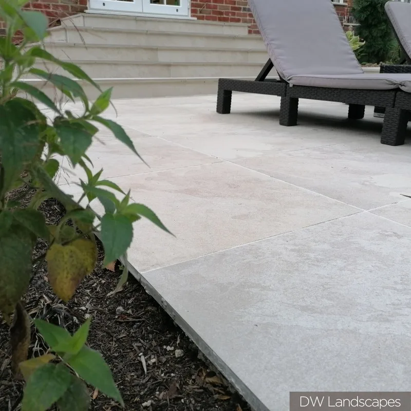 Kebur Contempo Sierra Cream 1200x600mm Porcelain Paving - Kebur Garden ...