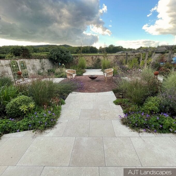 Kebur Egyptian Limestone Sinai Pearl Honed & Tumbled Paving - Kebur ...