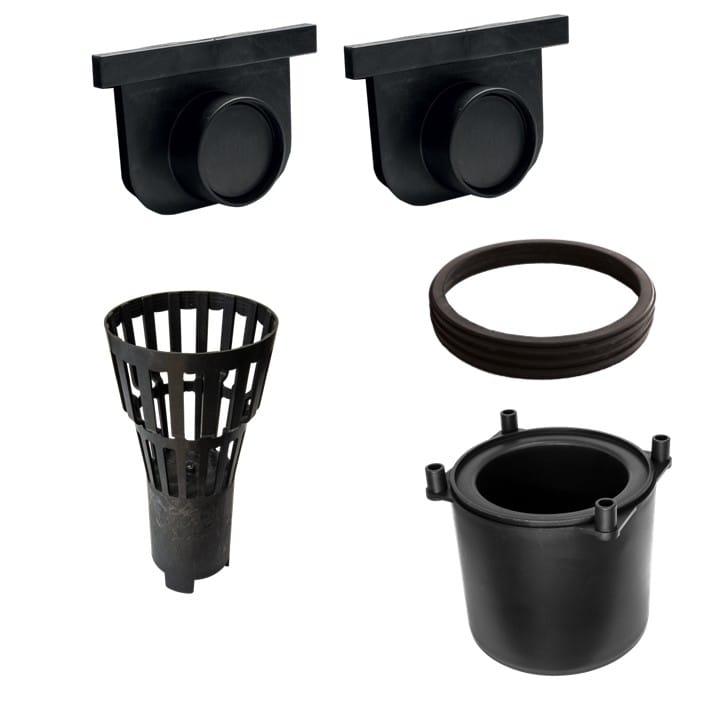 Dekdrain Vela Outlet Trapped Sump Gully with Leaf-guard. - Kebur Garden ...