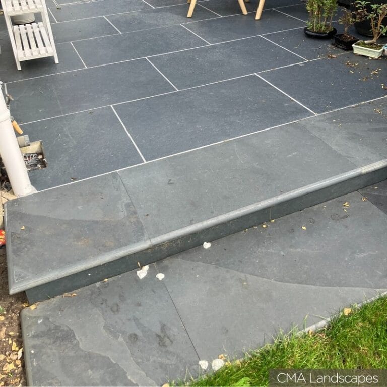 Kebur Contempo Brazilian Black Slate Steps - Kebur Garden Materials