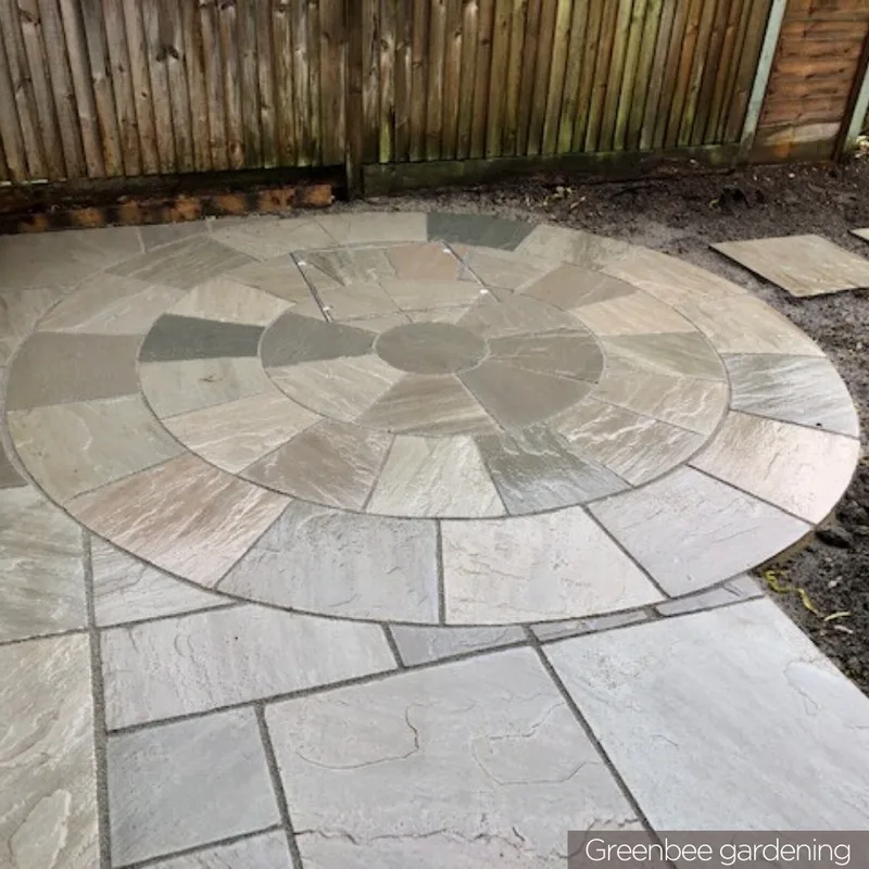 Natural Sandstone 2.8m Circle (various colours) - Kebur Garden Materials