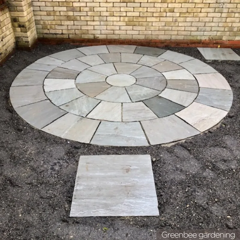 Natural Sandstone 2.8m Circle (various colours) - Kebur Garden Materials