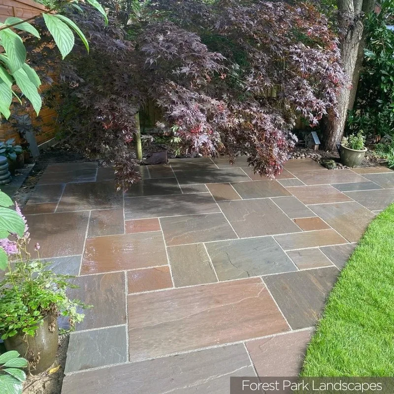Kebur Natural Sandstone Autumn Brown Paving - Kebur Garden Materials