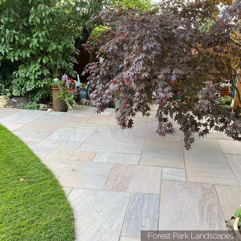 Kebur Natural Sandstone Autumn Brown Paving - Kebur Garden Materials