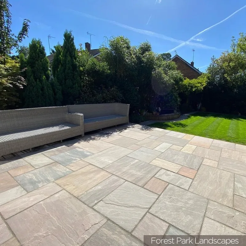 Kebur Natural Sandstone Autumn Brown Paving - Kebur Garden Materials